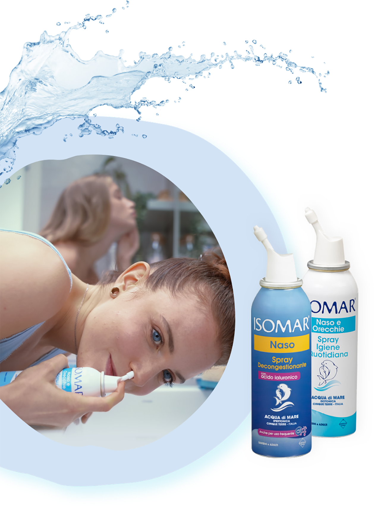 Isomar - Acqua Isotonica di Mare Cura del Naso, Occhi, Denti, Orecchie ...